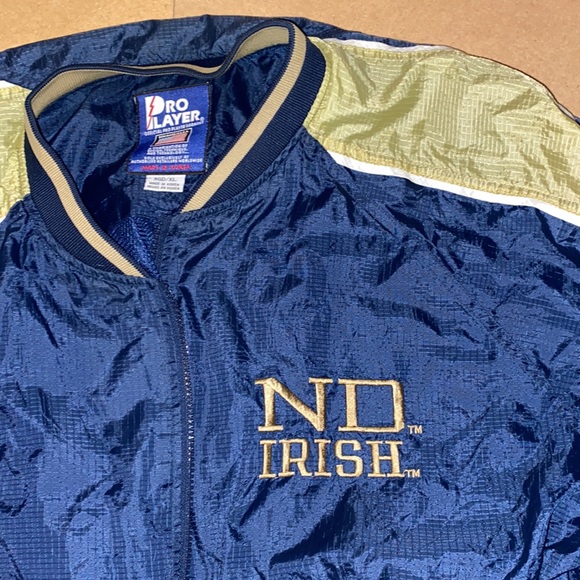 Pro Player | Jackets & Coats | Notre Dame Wind Breaker Jacket Dark Blue ...